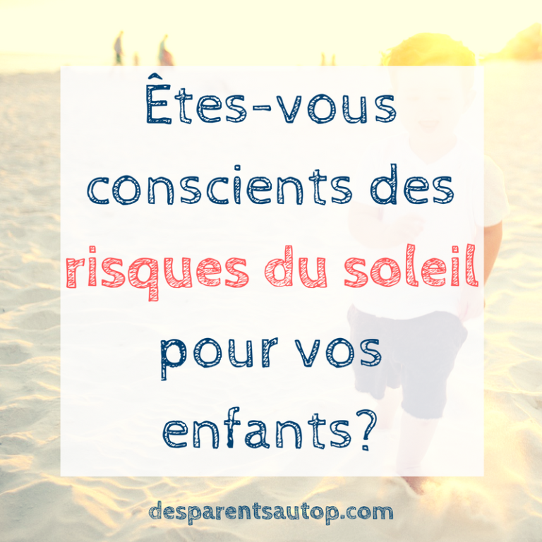 Comment protéger du soleil la peau de nos enfants